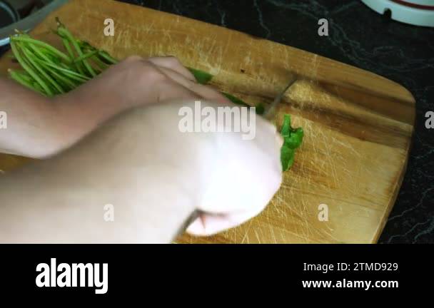 Chief cutting spinach Stock Videos & Footage - HD and 4K Video Clips ...