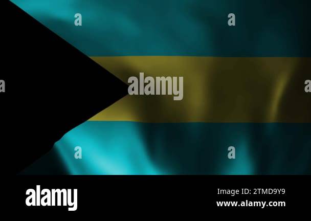 Animation of waving a flag of The Bahamas, the national flag. Bahamas ...