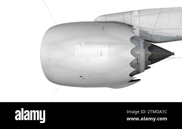 Commercial jetliner engine, technical, engineering, build, thrust ...