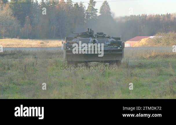 Swedish tank Strv-103 Stock Video Footage - Alamy
