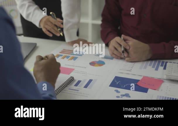 Brainstorming sessions on new document projects Colleagues working ...