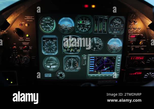 Smoke filling cockpit, fire alarm system activated, aircraft engine ...