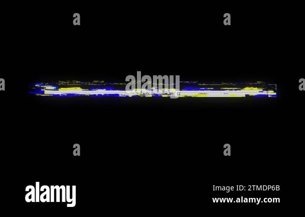 Glitchy loading bar animation. Downloading process with distortion effect. Loading bar animation ...