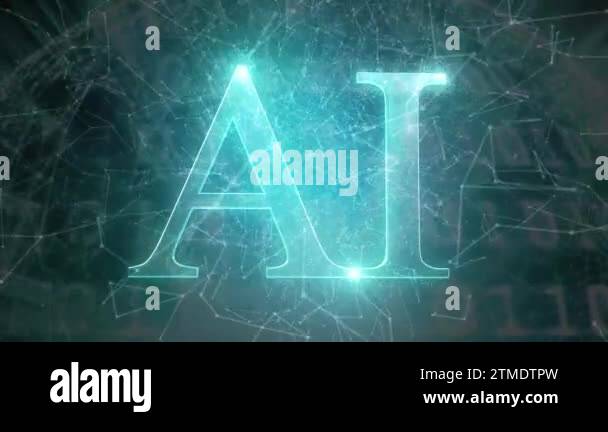 AI technology concept.Technology science background.Digital Lines ...