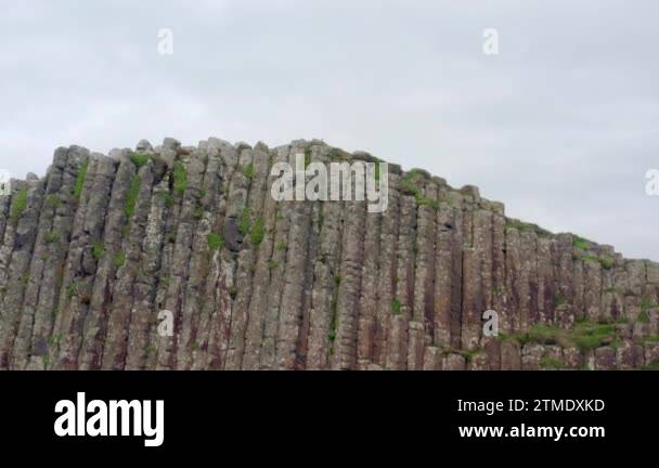The Hexagonal Basalt Rock Formation of Giant's Causeway in Northern ...