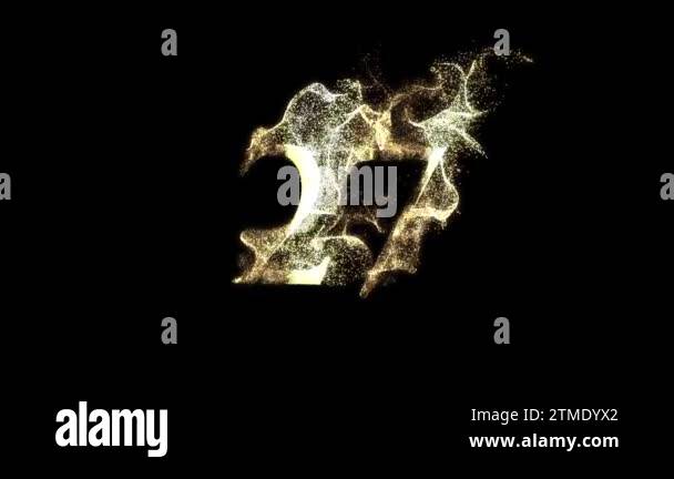 Golden number 27 from particles, numbering, twenty seven, golden ...