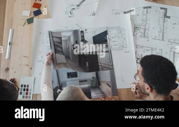 Three interior designers working Stock Videos & Footage - HD and 4K ...
