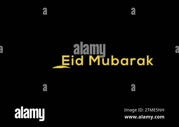 eid Mubarak loop motion graphics video transparent background with alpha channel Stock Video ...