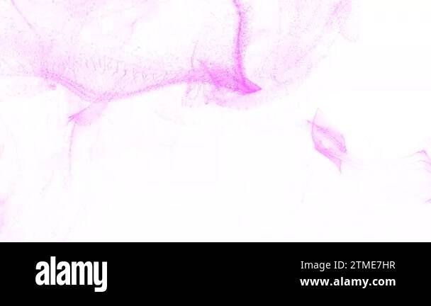 A storm of pink particles on a white background, particle tornado. Wave ...