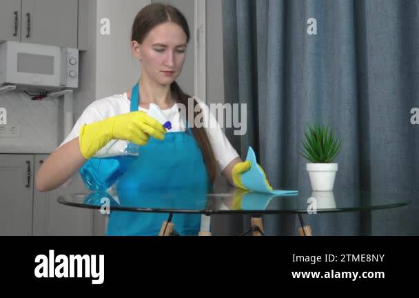 Cleaning service staff with professional equipment cleaning private ...
