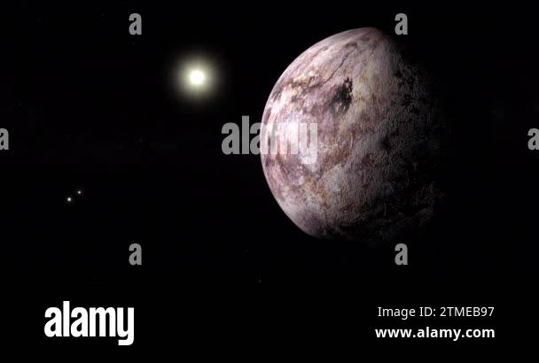 Exoplanet Proxima Centauri B with Alpha Centauri binary stars and red ...