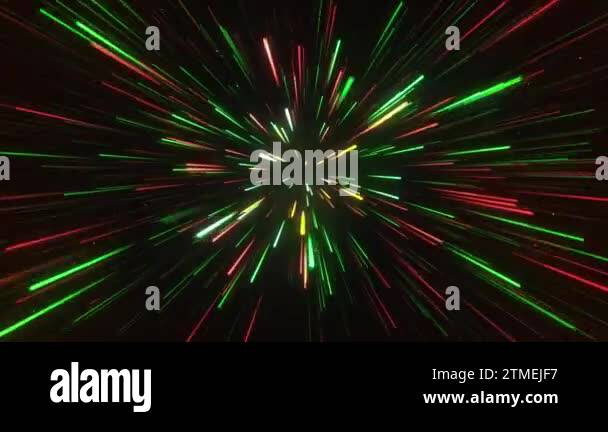 Abstract Geometric Background Of Radial Lines Dataflow Tunnel