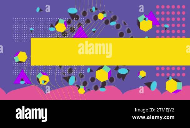 Simple geometric background video. Abstract shape design theme backdrop ...