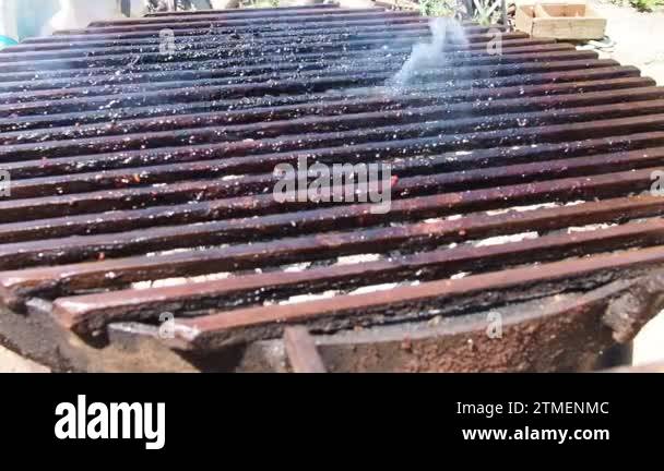 Grill - a portable installation for cooking on coals, in the heat ...