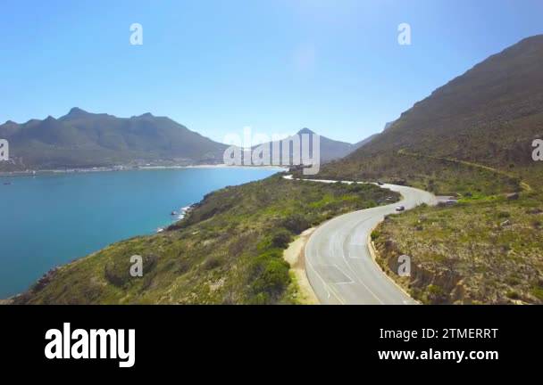 Hout Bay Mountain Pass 4K UHD aerial footage from Chapmans Peak Drive ...