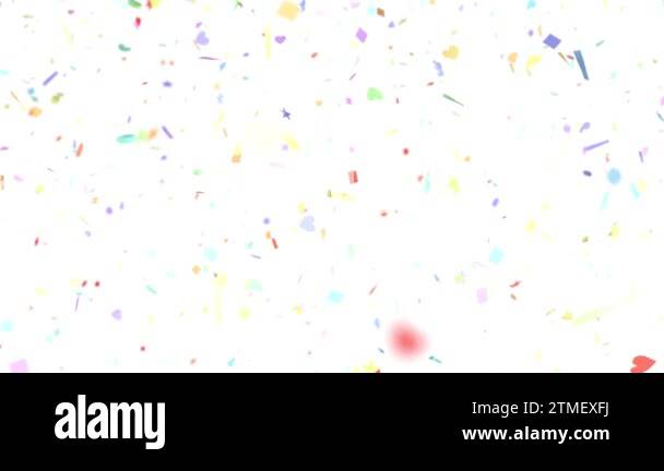Confetti shapes falling slow motion DOF loop 4K Stock Video Footage - Alamy