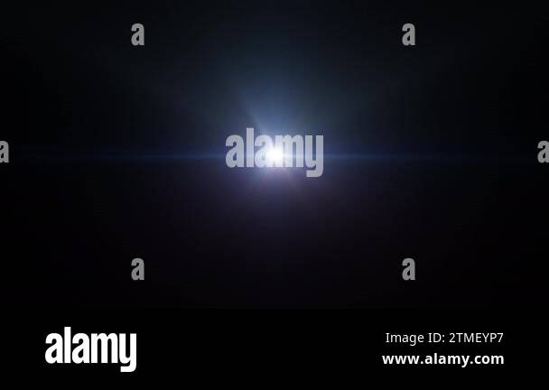 Abstract loop center glow stars optical light lens flares flickering ...