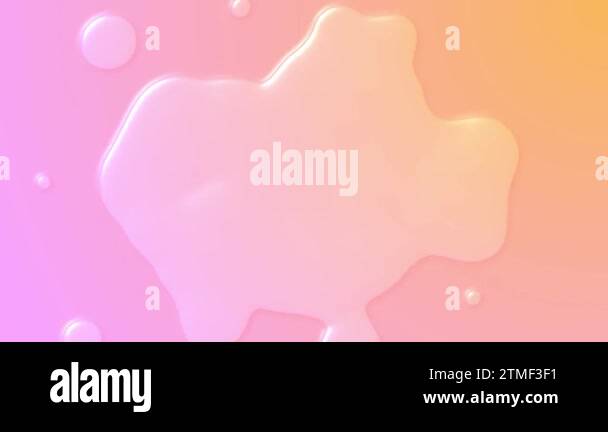 3d Abstract Background Droplets Of Molten Wax Rotate Apart In Liquid
