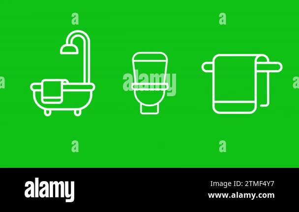 Plumbing line set icons Stock Videos & Footage - HD and 4K Video Clips ...
