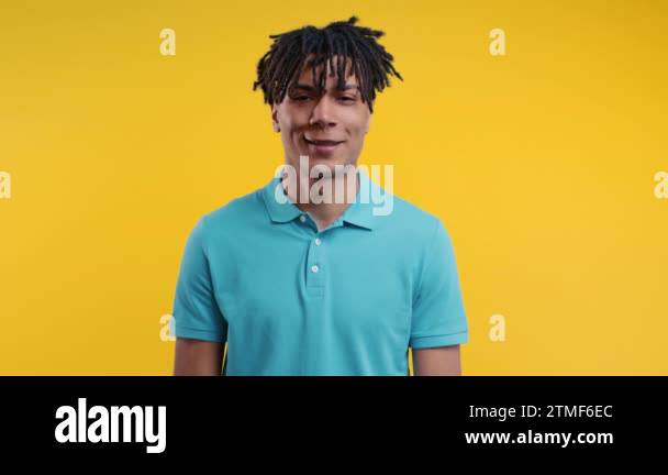 Friendly man showing yes signal, nods head, approve. Positive smiling ...