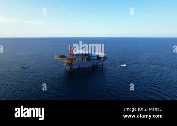 An oil rig is a towering structure that stands in the middle of the ...