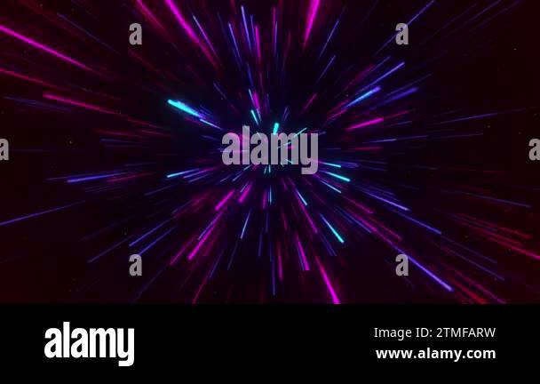 Abstract Geometric Background Of Radial Lines Dataflow Tunnel