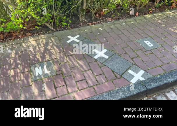 Baarle Hertog, Belgium and Baarle Nassau, Netherlands April 10, 2022 ...