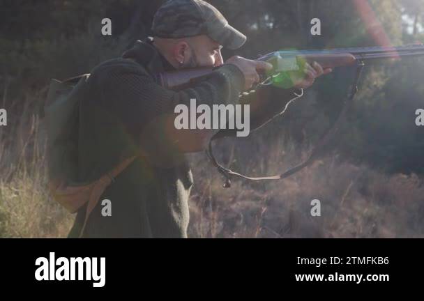 Hunter aiming shotgun focused Stock Videos & Footage - HD and 4K Video ...