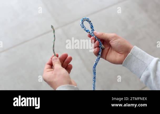 Sheet bend knot joins Stock Videos & Footage - HD and 4K Video Clips ...