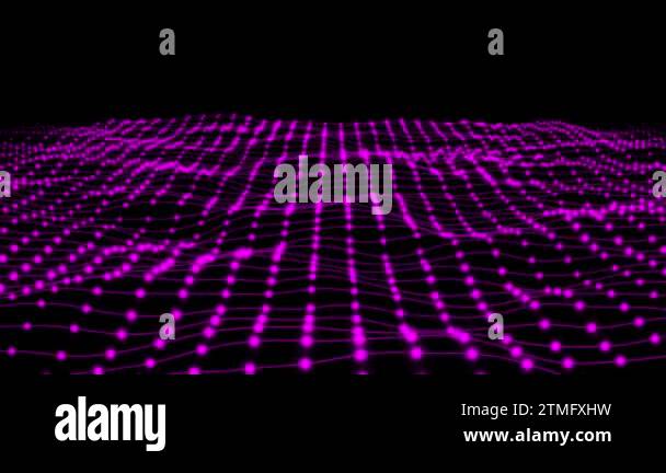 Wave particles background. Abstract digital particle wave and lights ...