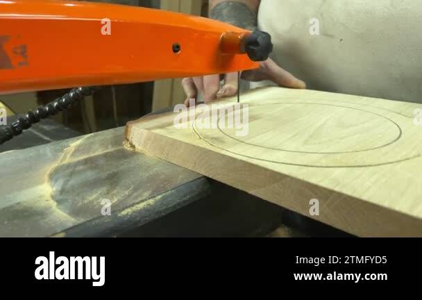 Carpentry Joinery, wooden workshop. Skilled unrecognizable craftsman ...