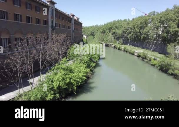 Italy, Rome 2023 - Isola Tiberina (Tiber Island) in Tevere river ...