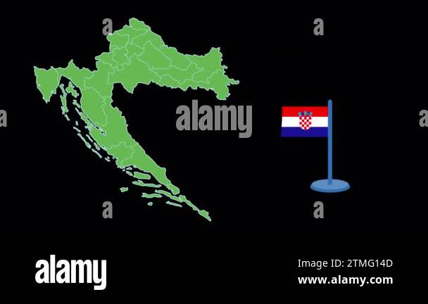 Flag map of croatia Stock Videos & Footage - HD and 4K Video Clips - Alamy