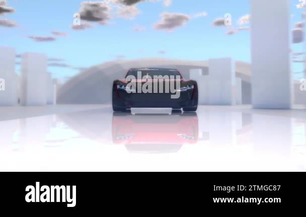 3d render concept car driving Stock Videos & Footage - HD and 4K Video ...