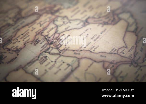 political map of middle east