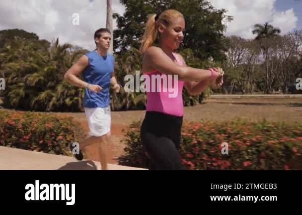 6-Slow motion People Measuring Sports Activity With Fitband Watch ...