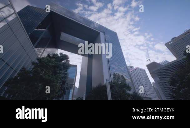 Unusual Forms Of Modern Buildings In The Center Of Hong Kong ...