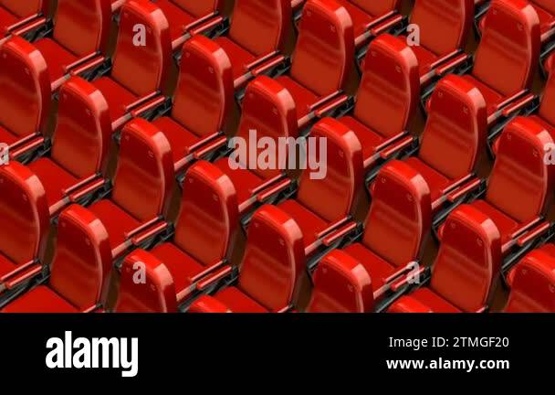 3d render theater seat top view Stock Video Footage - Alamy