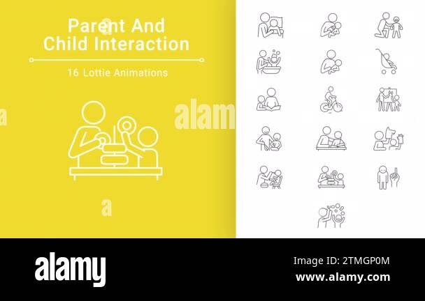 Parent child interaction animations. Positive relationships. Training ...