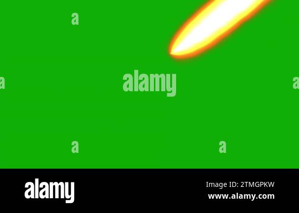 Falling fire stream motion graphics with green screen background Stock ...