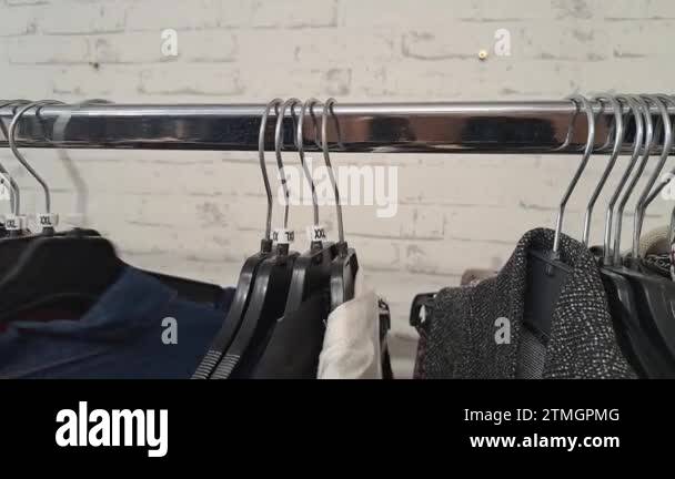 Thrift store clothes rack Stock Videos & Footage - HD and 4K Video ...