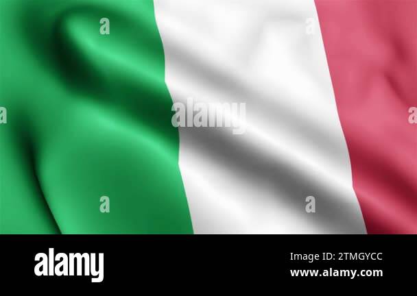 Italy Flag video waving in wind. Italy Flag Wave Loop waving in wind ...