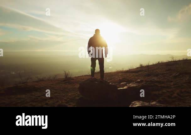 Man standing silhouette looking up Stock Videos & Footage - HD and 4K ...