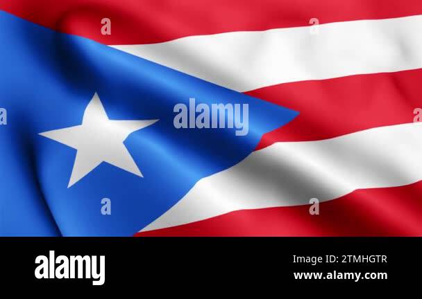 Puerto Rico Flag video waving in wind. Puerto Rico Flag Wave Loop ...