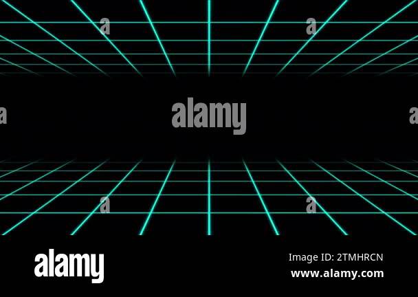 Retro 80s Background Animation Loops Featuring white Neon Grids and ...