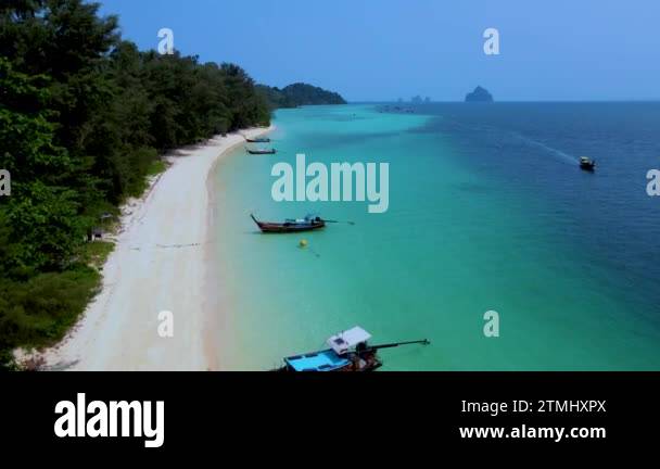 Koh Kradang Island on a sunny day, the beach was recently named as the ...