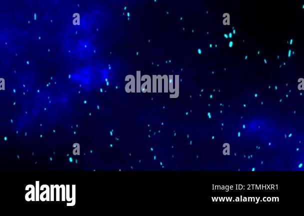 Burning blue sparks rise from fire seamless loop ,Fire Particles over ...