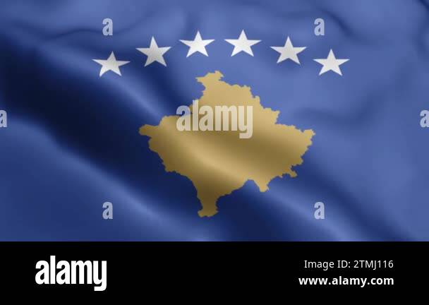 Kosovo Flag Video Waving In Wind Kosovo Flag Wave Loop Waving In Wind