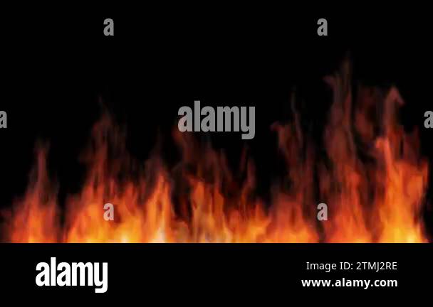 Igniting fire isolated on black background Stock Video Footage - Alamy