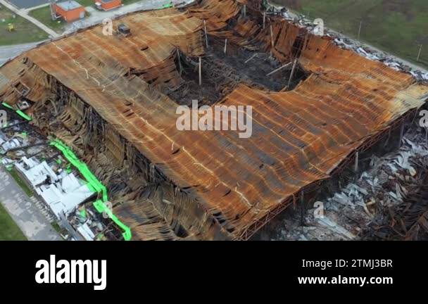 The video depicts the aftermath of the Russian invasion in Bucha ...